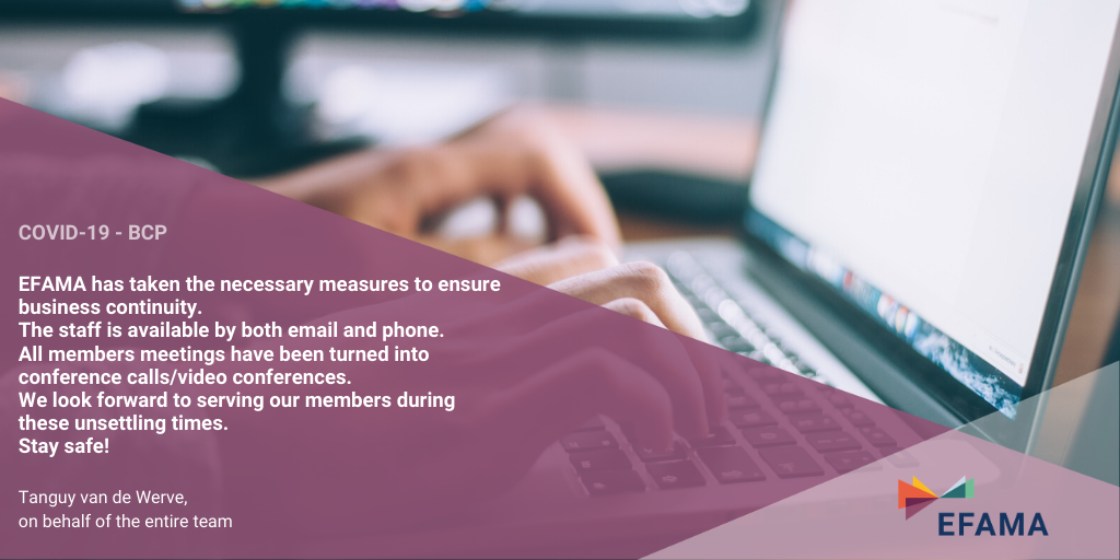 Covid-19 : BCP | EFAMA